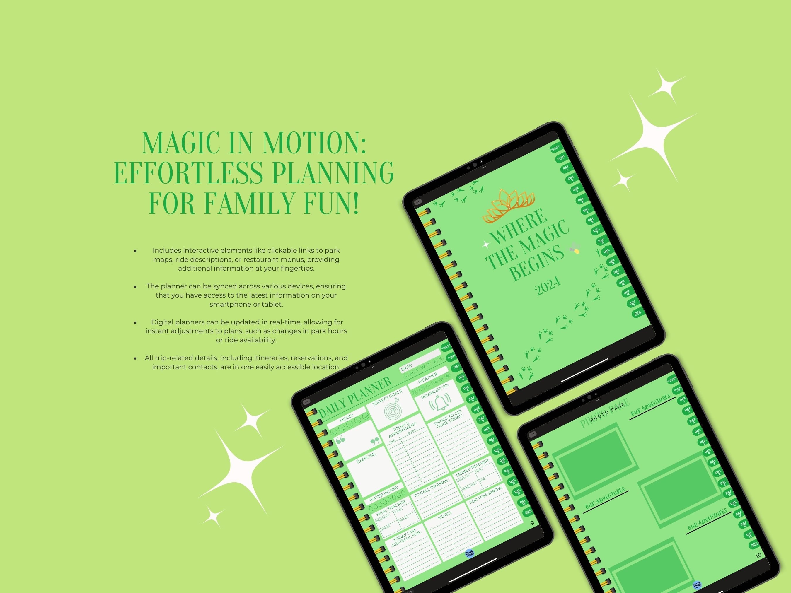 Magic Digital Planner, Travel Planner, 2024 Planner, iPad Planner ...