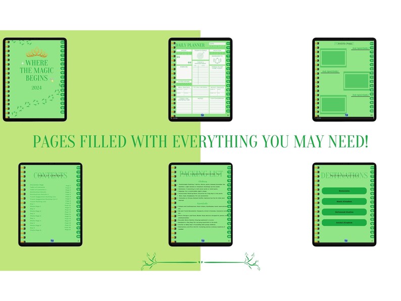 Magic Digital Planner, Travel Planner, 2024 Planner, iPad Planner ...