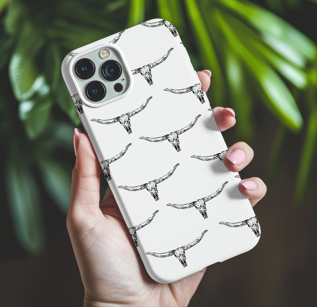 Bull Skull Slim Phone Cases, Bull Skull Phone Case, Western Phone Case ...
