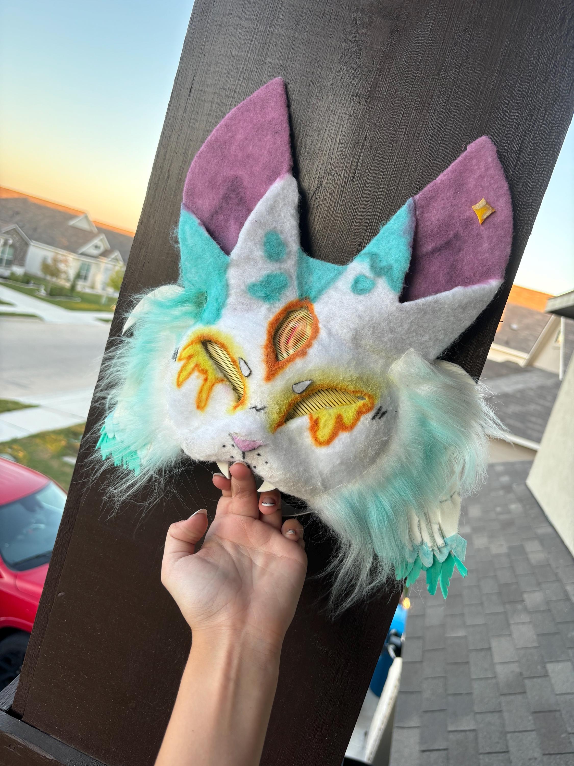 Cat Mask - Etsy