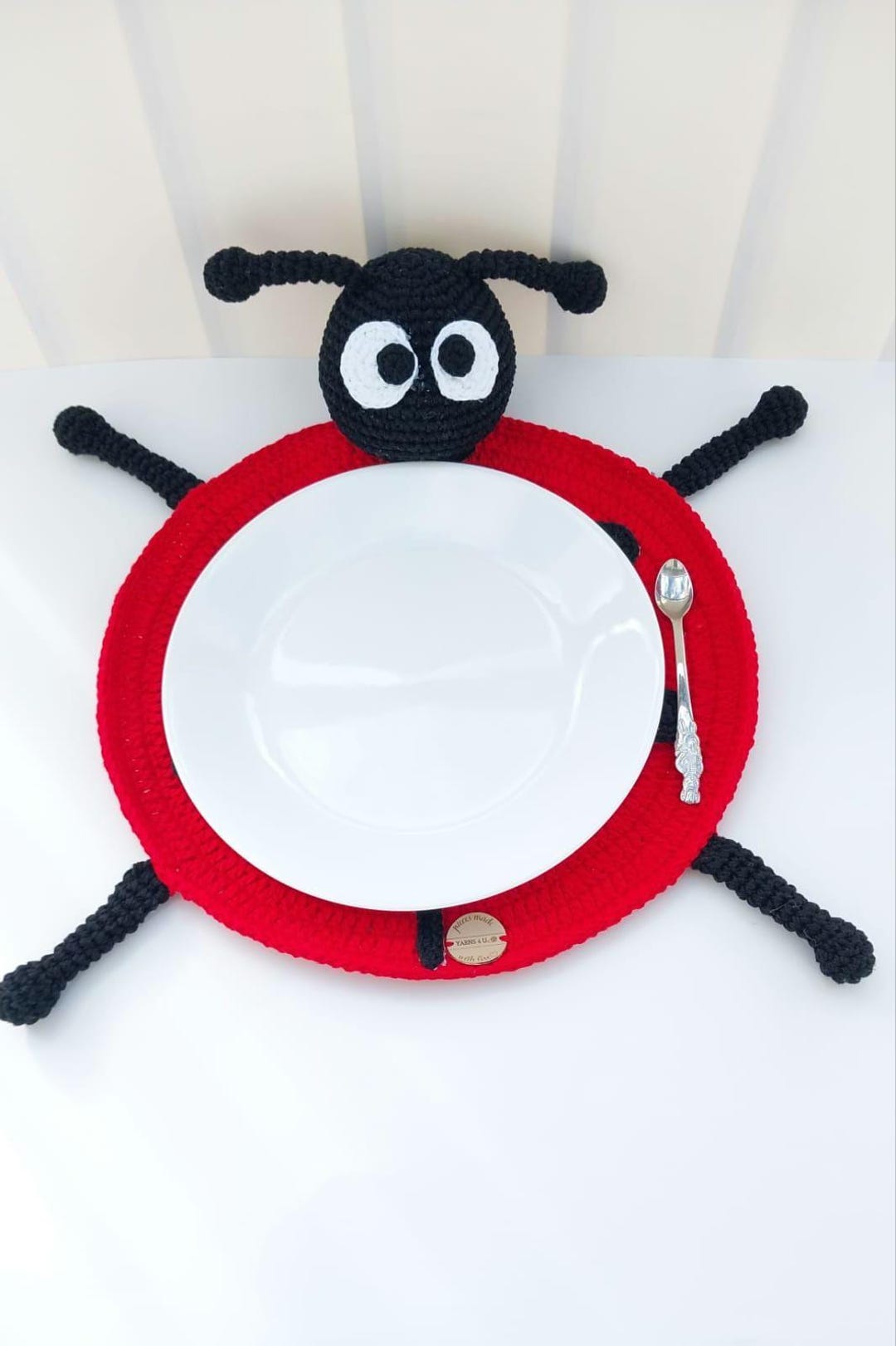Ladybug Crochet Place Mat Adorable Nursery Decor. - Etsy