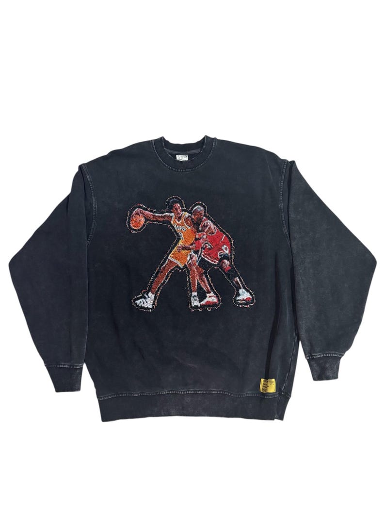 Kobe Vs Jordan Remake Tapestry Sweatshirt - Etsy