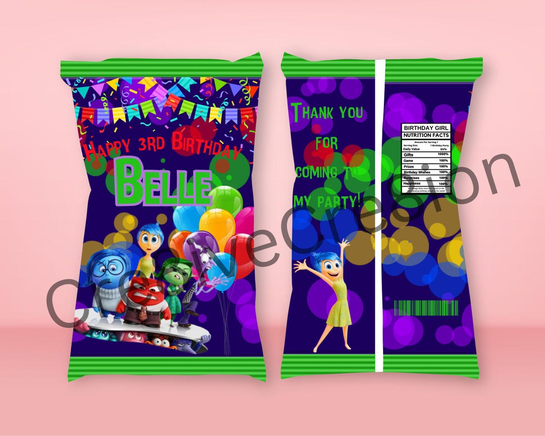 Editable Inside Out Chip Bag - Etsy