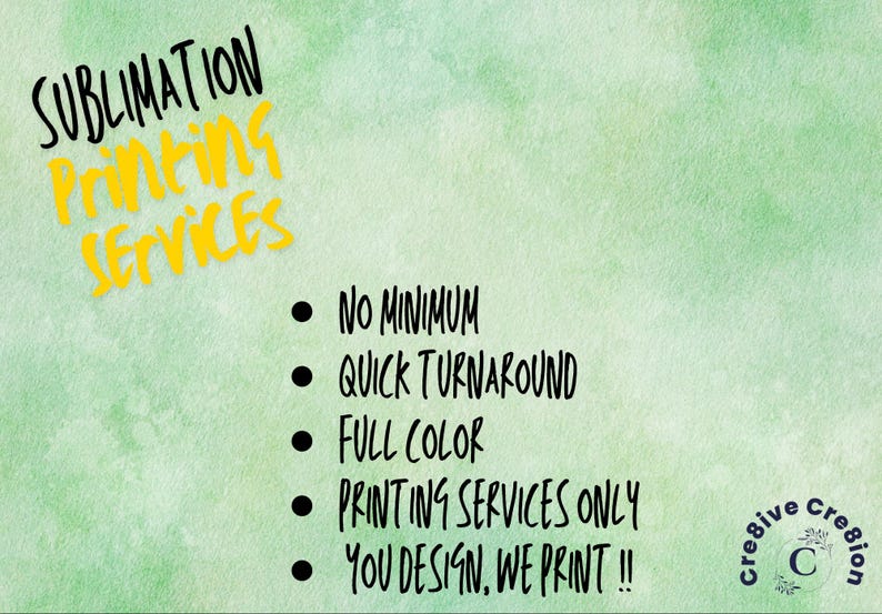 Sublimation Printing - Etsy