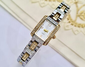 Vintage Silver Tone Watch Small Face Dainty - Etsy