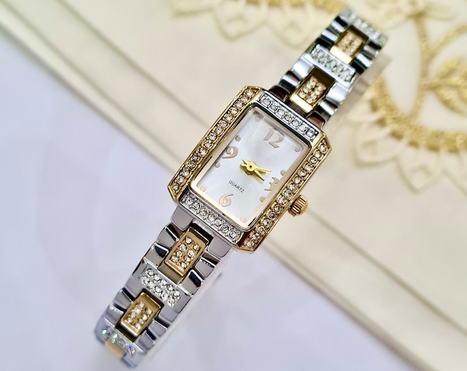 Vintage Silver Tone Watch Small Face Dainty - Etsy