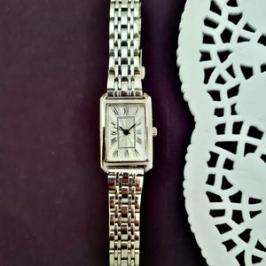Watch for Women, Silver Colour, Roman Numeral Dial, Square Design, Easy ...
