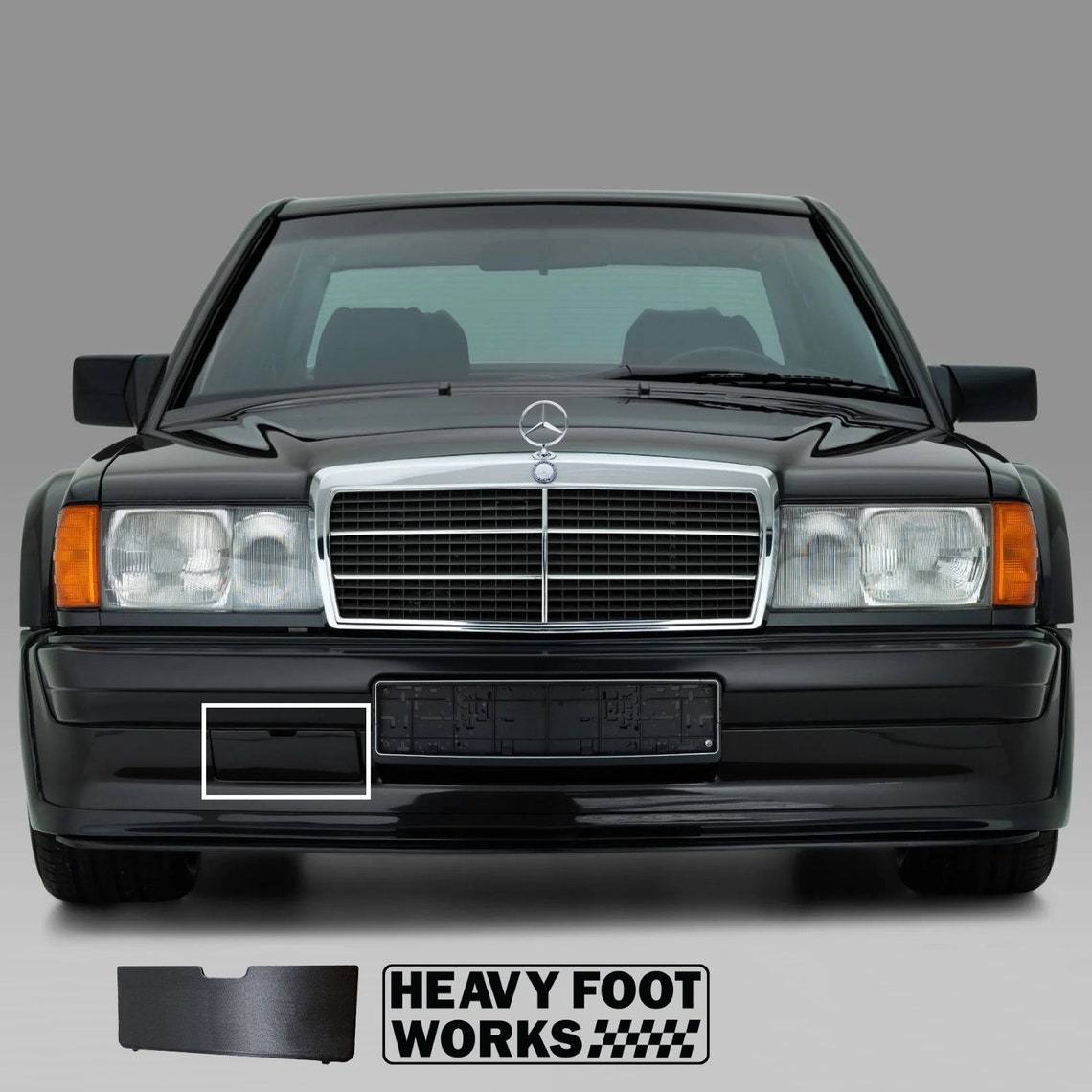 Front Bumper Tow Cover - Mercedes-benz 190E 16V (W201) - Etsy