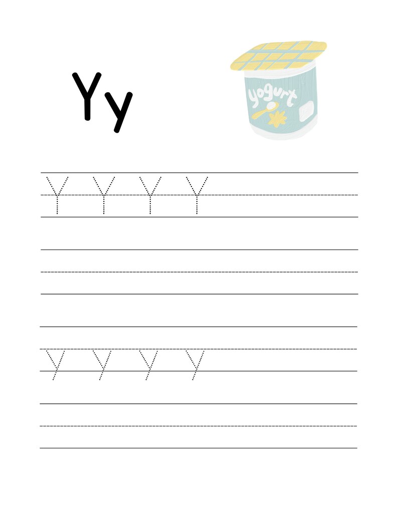 Digital and Printable Alphabet Tracing Sheets - Etsy