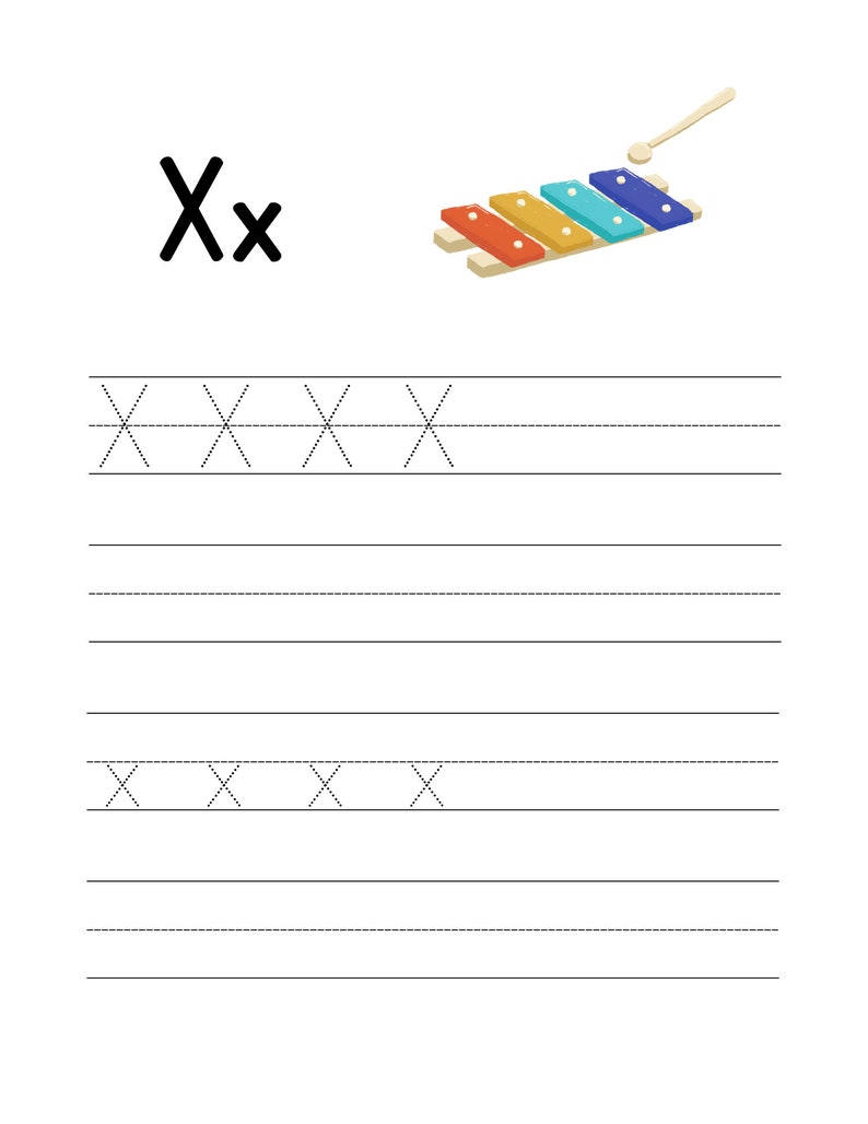 Digital and Printable Alphabet Tracing Sheets - Etsy