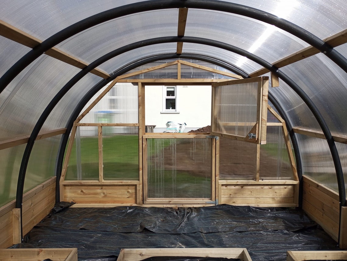 STORMIE 20 Ft Stormproof Polytunnel Greenhouse High Tunnel Wood Framed Plans. This is a Digital ...