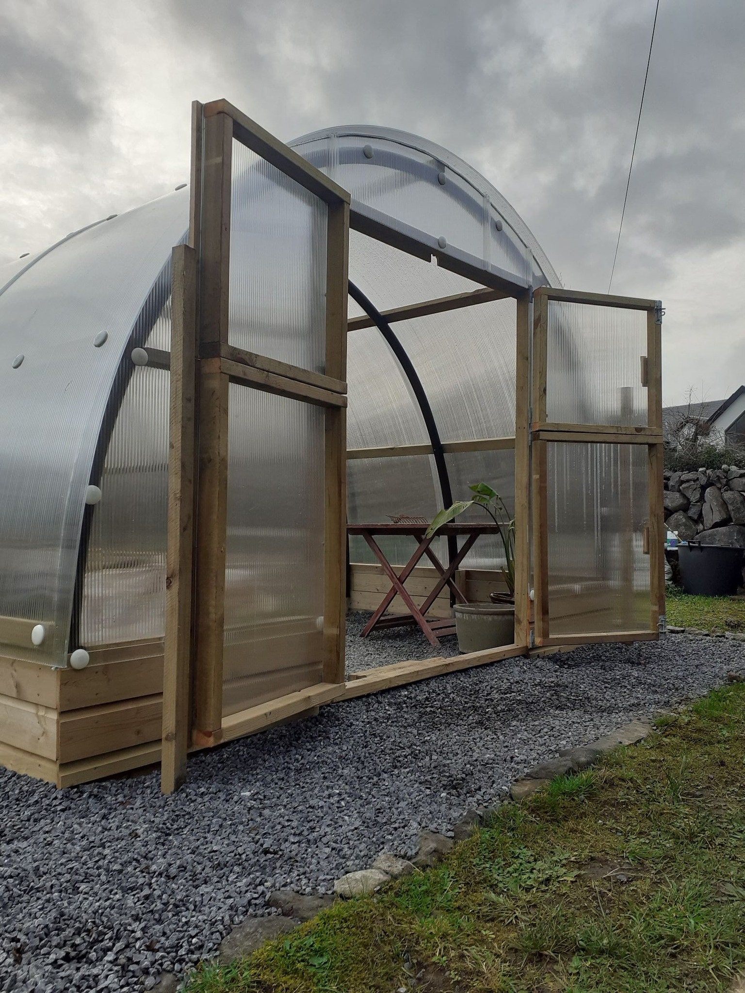 STORMIE 20 Ft Stormproof Polytunnel Greenhouse High Tunnel Wood Framed Plans. This is a Digital ...