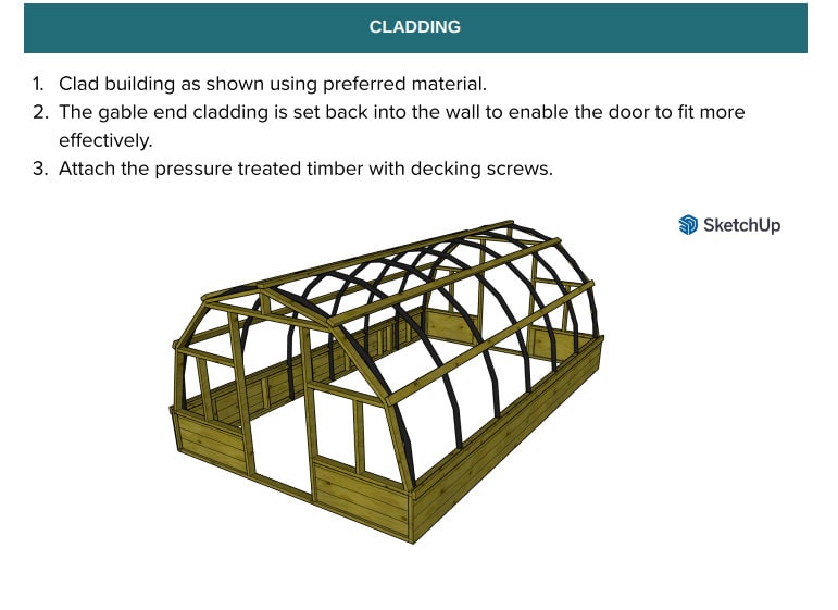 STORMIE 20 Ft Stormproof Polytunnel Greenhouse High Tunnel Wood Framed ...