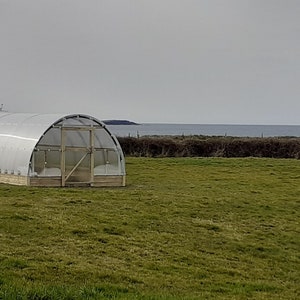 STORMIE 20 Ft Stormproof Polytunnel Greenhouse High Tunnel Wood Framed ...