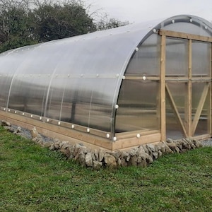 STORMIE 20 Ft Stormproof Polytunnel Greenhouse High Tunnel Wood Framed Plans. This is a Digital ...