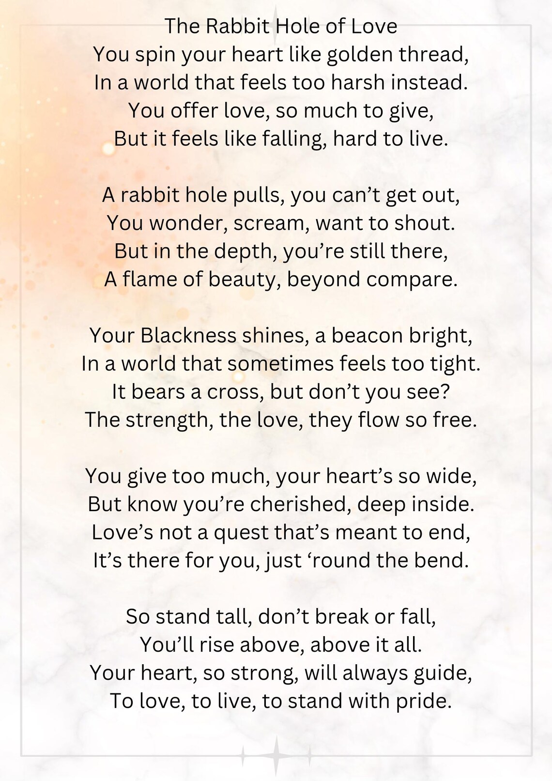 Personalised Poems for Balance & Inner Peace | Digital Download - Etsy
