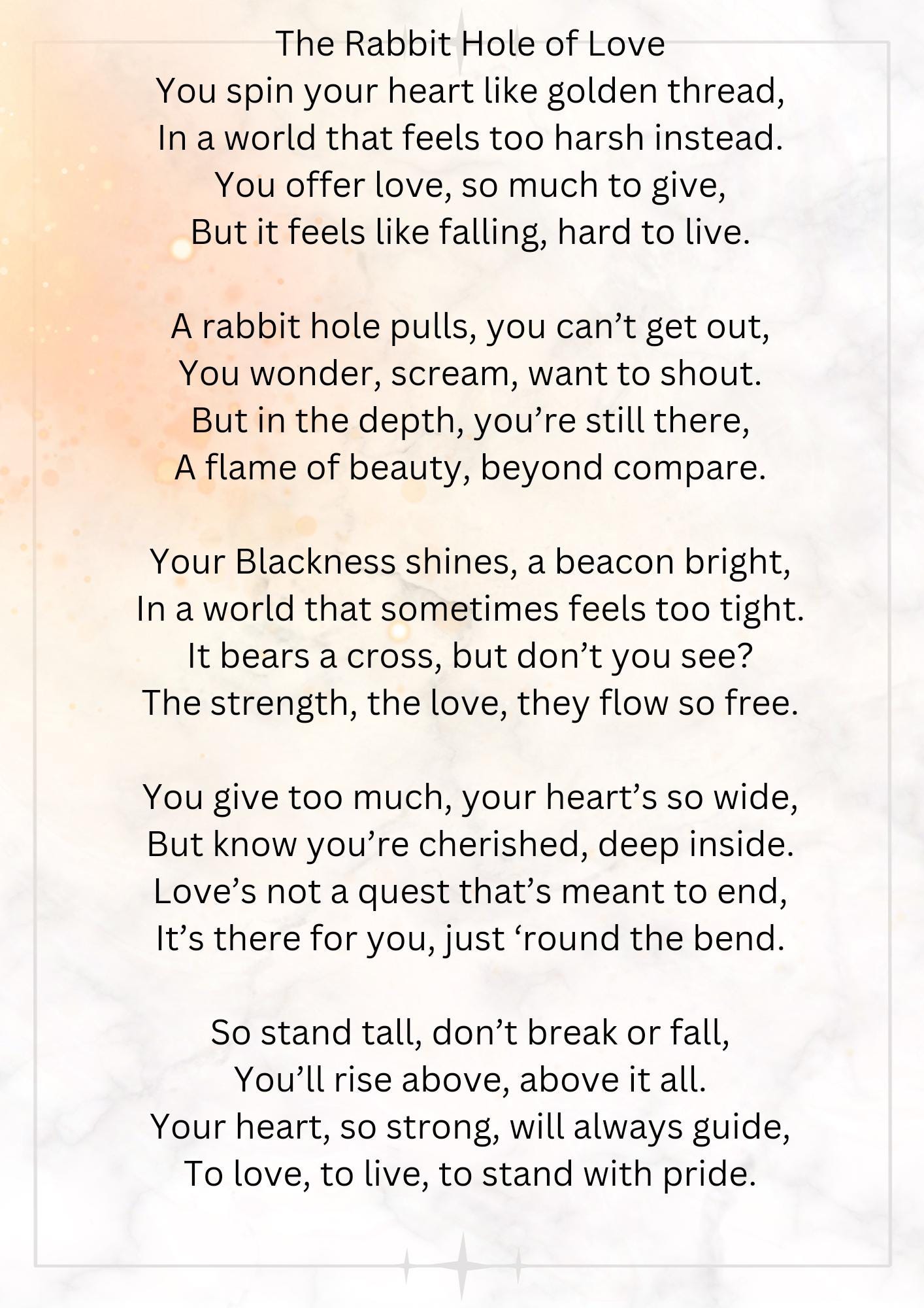 Personalised Poems for Balance & Inner Peace Digital Download - Etsy