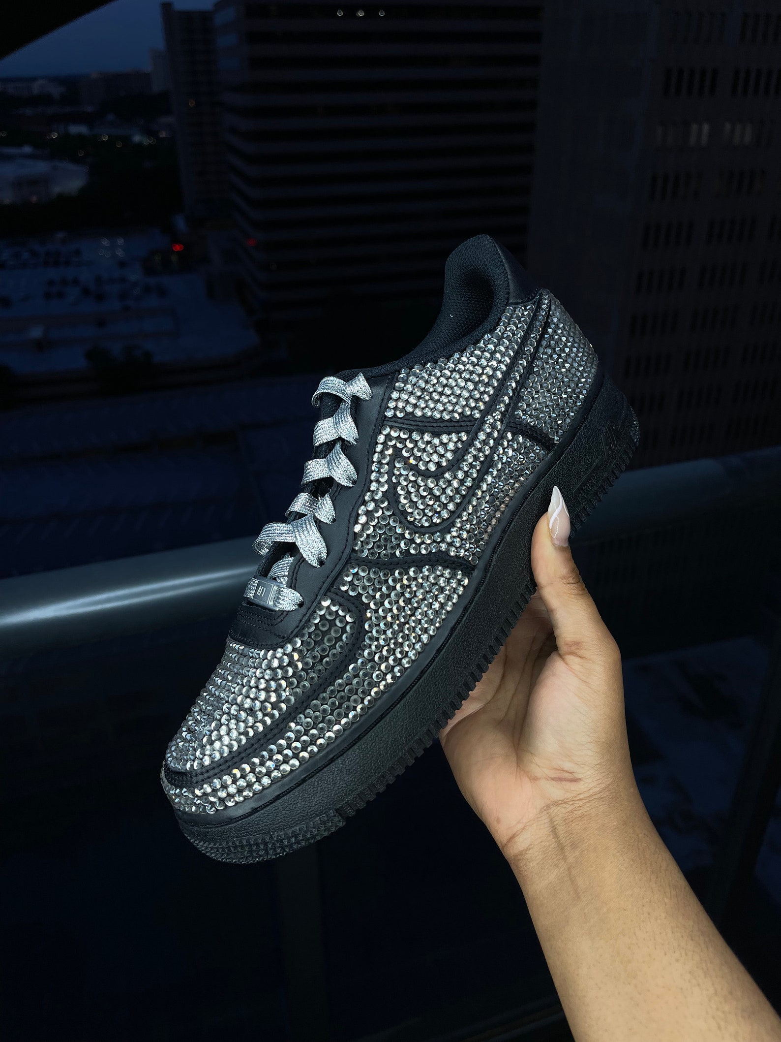 Custom Swarovski Crystal Air Force 1s - Etsy