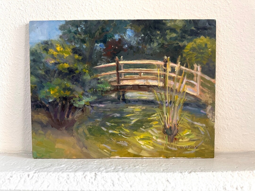 Original Claude Monet Foundation Oil Painting: French Landscape Art ...