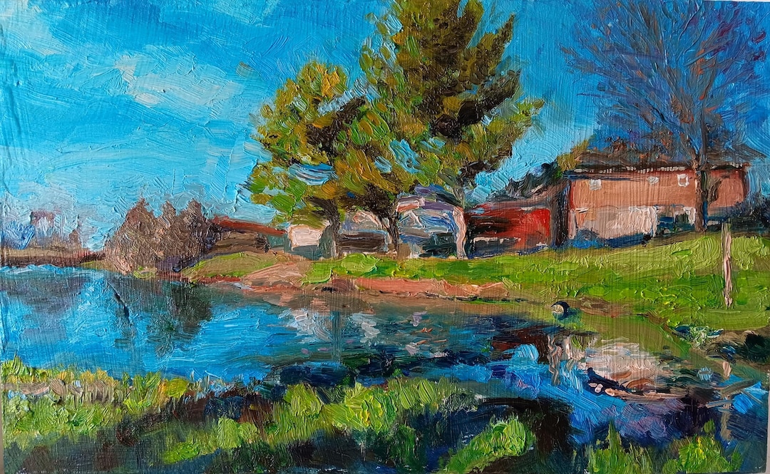 March Poem #4: Easy Walker Park 1 Original Oil Painting - Etsy