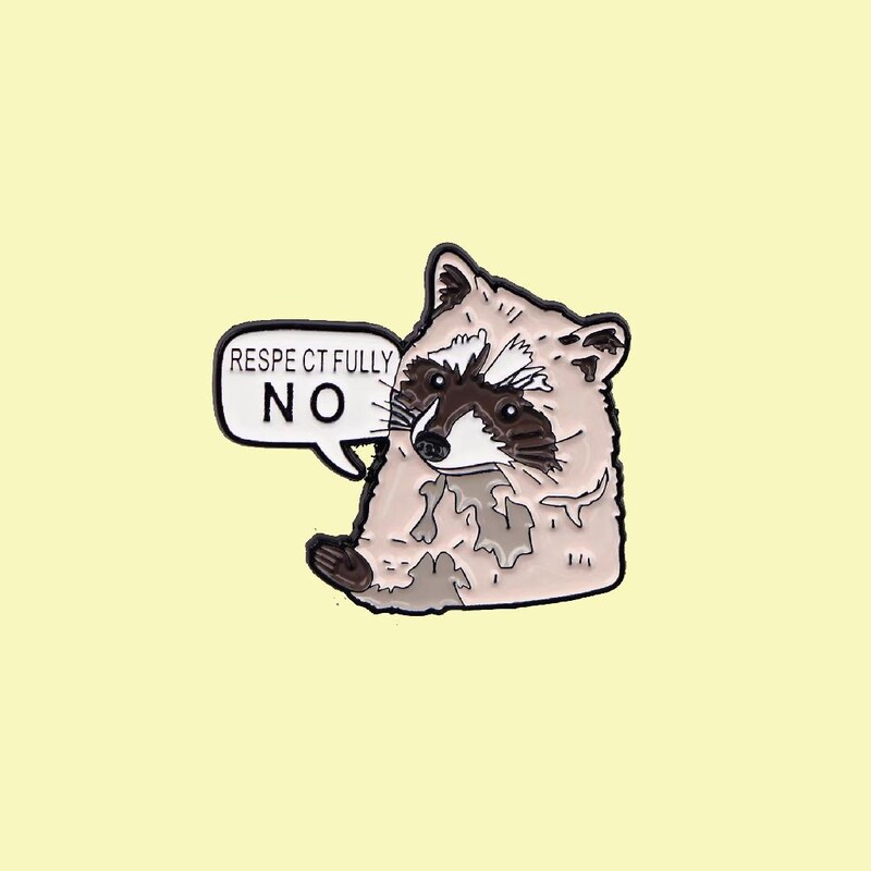 Raccoon Pin - Etsy