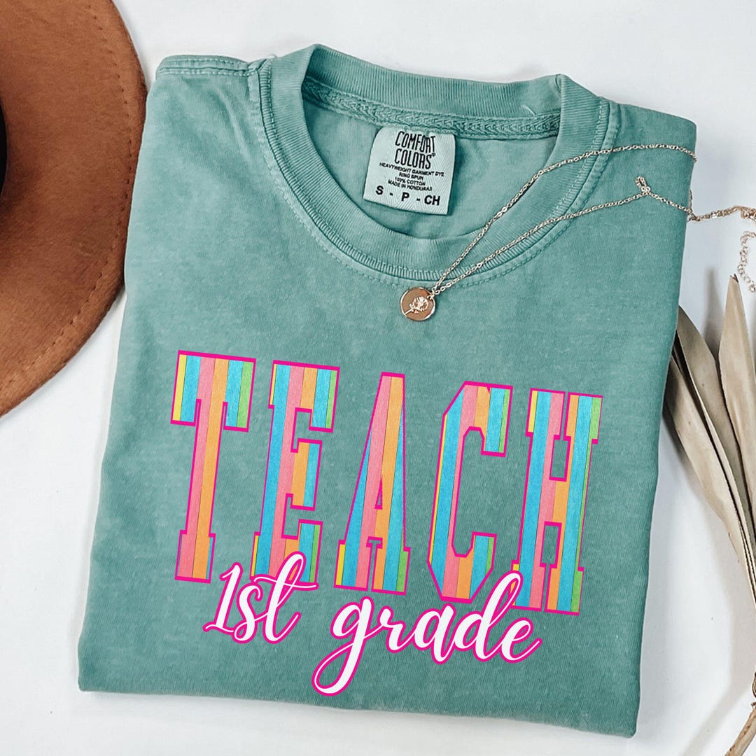 First Grade Teacher Shirts, 1st Grade Teacher T-shirt, Back to School ...