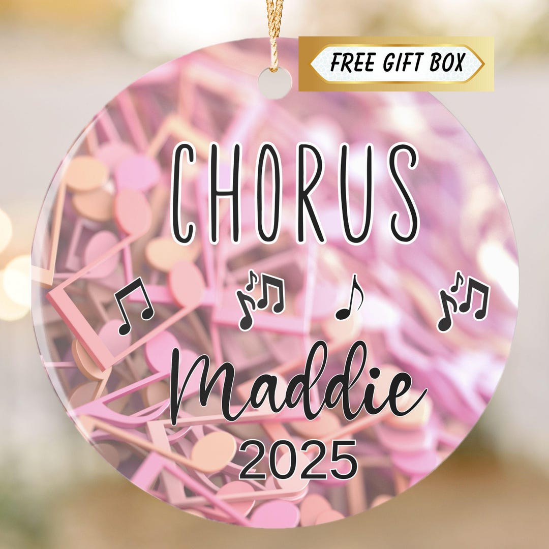 Personalized Choir Ornament, Chorus Ornament, Music Gifts, Choir Gift ...