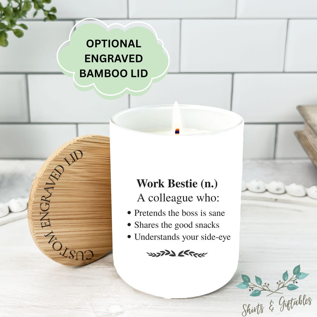 Funny Coworker Candle, Work Friend Gift, Leaving Job Gift, Custom ...