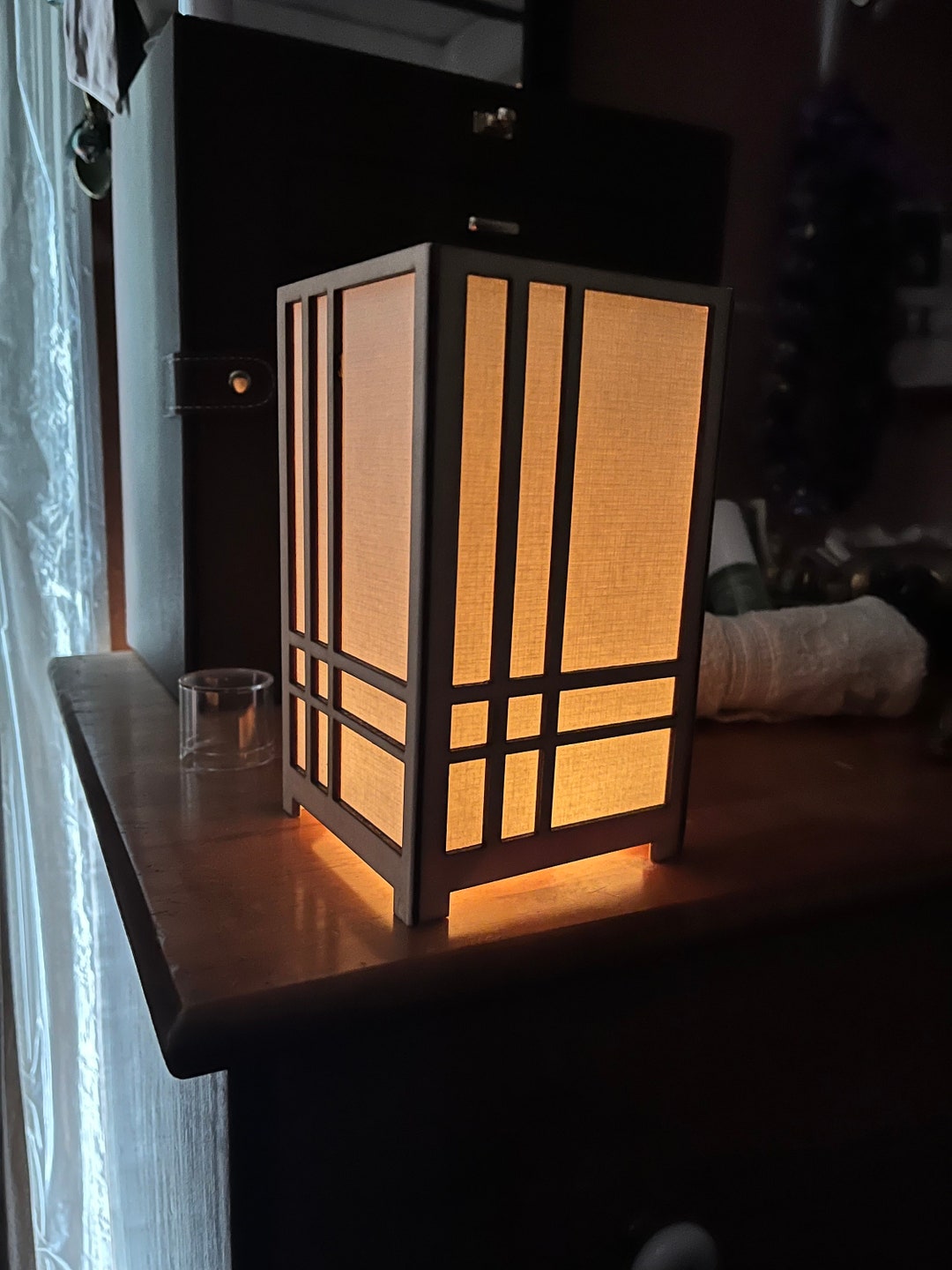 Hand Crafted Traditional Shoji Style Paper Table Lantern, Table Lamp ...