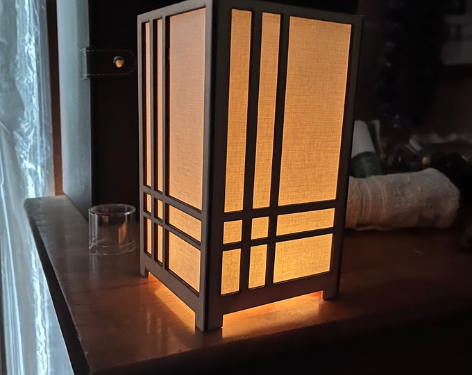Hand Crafted Traditional Shoji Style Paper Table Lantern, Table Lamp ...