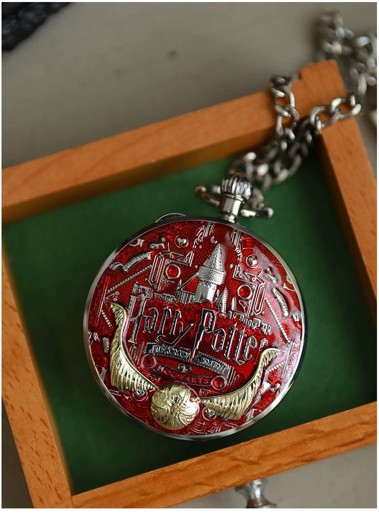 Wizard's Timepiece: Harry Potter Vintage Pocket Watch & Music Box - Etsy