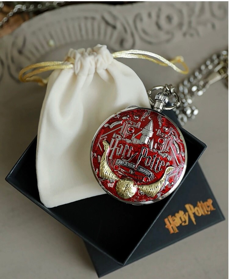 Wizard's Timepiece: Harry Potter Vintage Pocket Watch & Music Box - Etsy