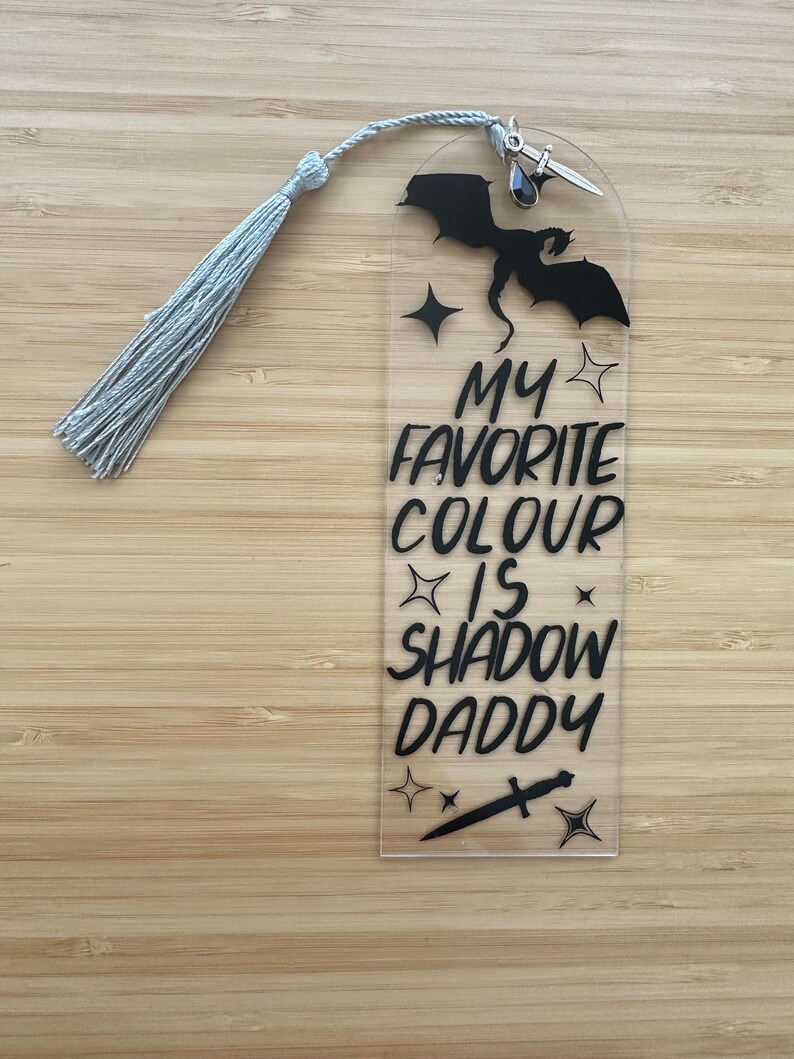 My Favourite Colour is Shadow Daddy bookmark - Etsy