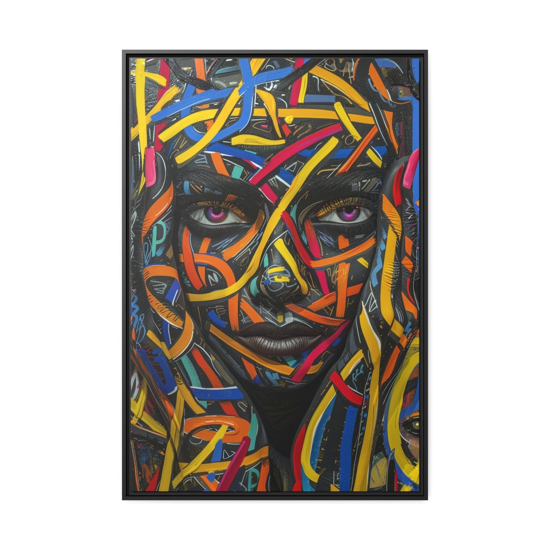 Vibrant Soul Abstract Portrait Art Print - Etsy