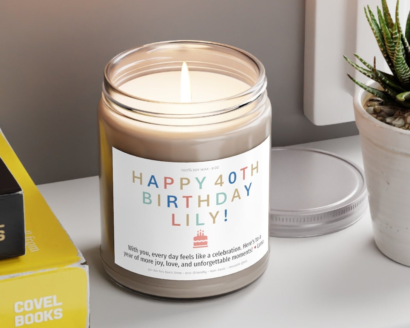 Personalized Birthday Candle Custom Message Say It With a Candle ...