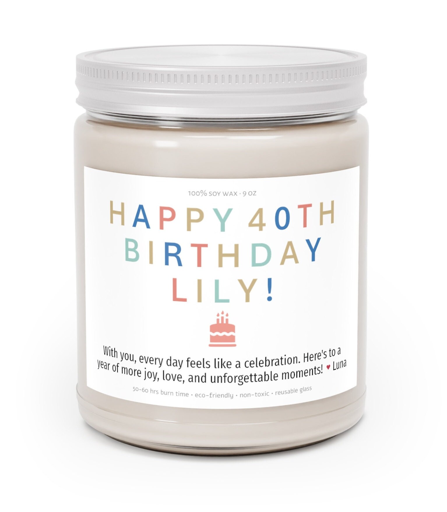 Personalized Birthday Candle Custom Message Say It With a Candle ...