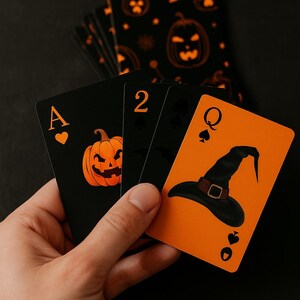 Halloween Playing Cards: Spooky Skeleton Poker Deck - Etsy
