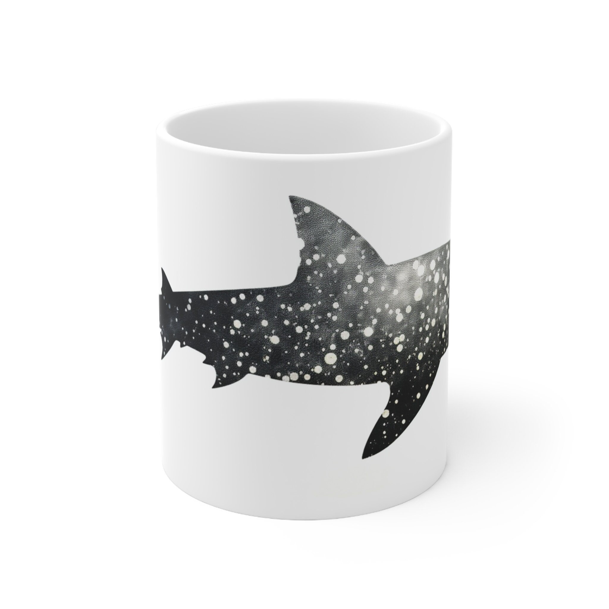 Pointillism Silhouette Shark Ceramic Coffee Cups, 11oz - Etsy