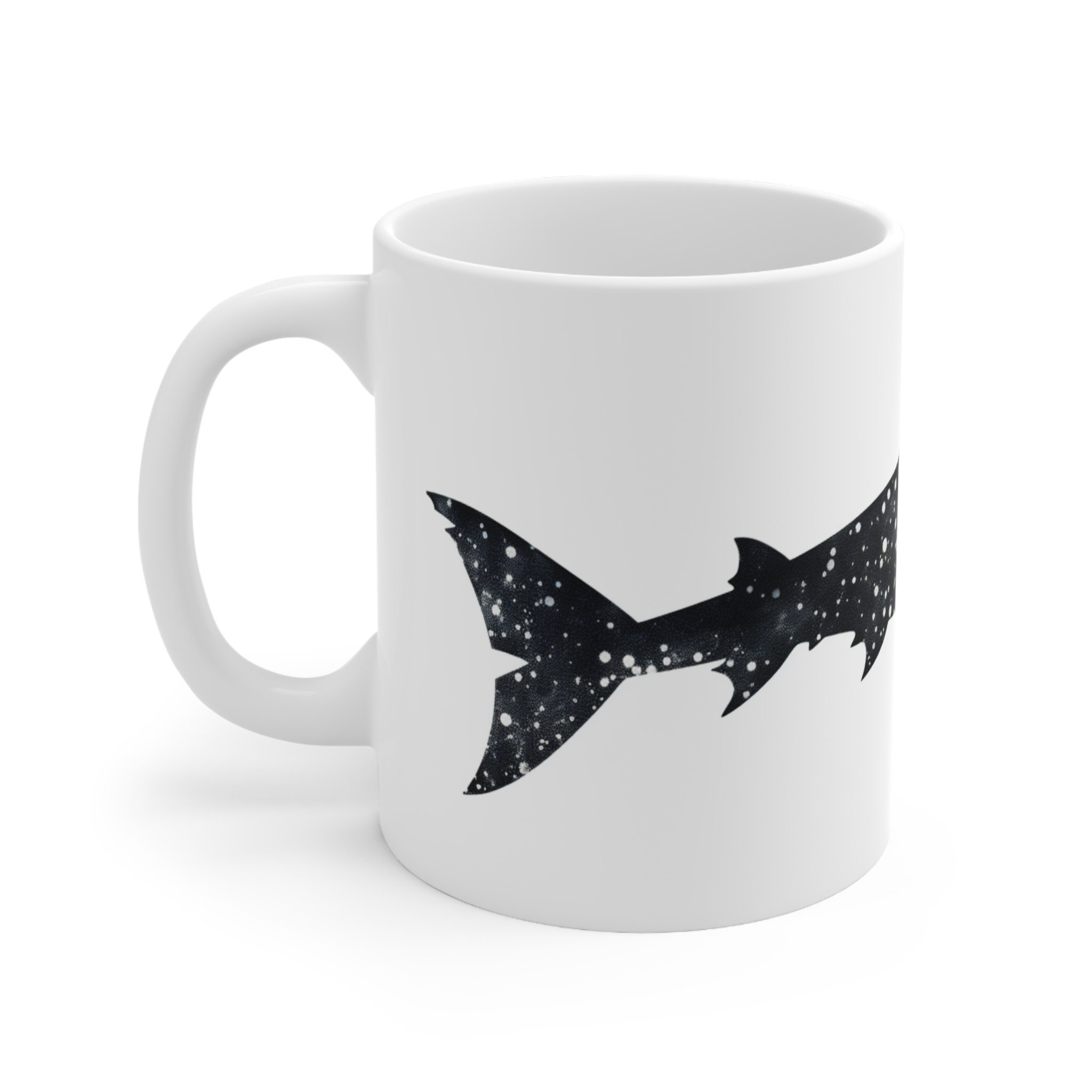 Pointillism Silhouette Shark Ceramic Coffee Cups, 11oz - Etsy