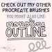 Marker Procreate Brush | Chisel Tip Flat Edge Procreate Brush for ...