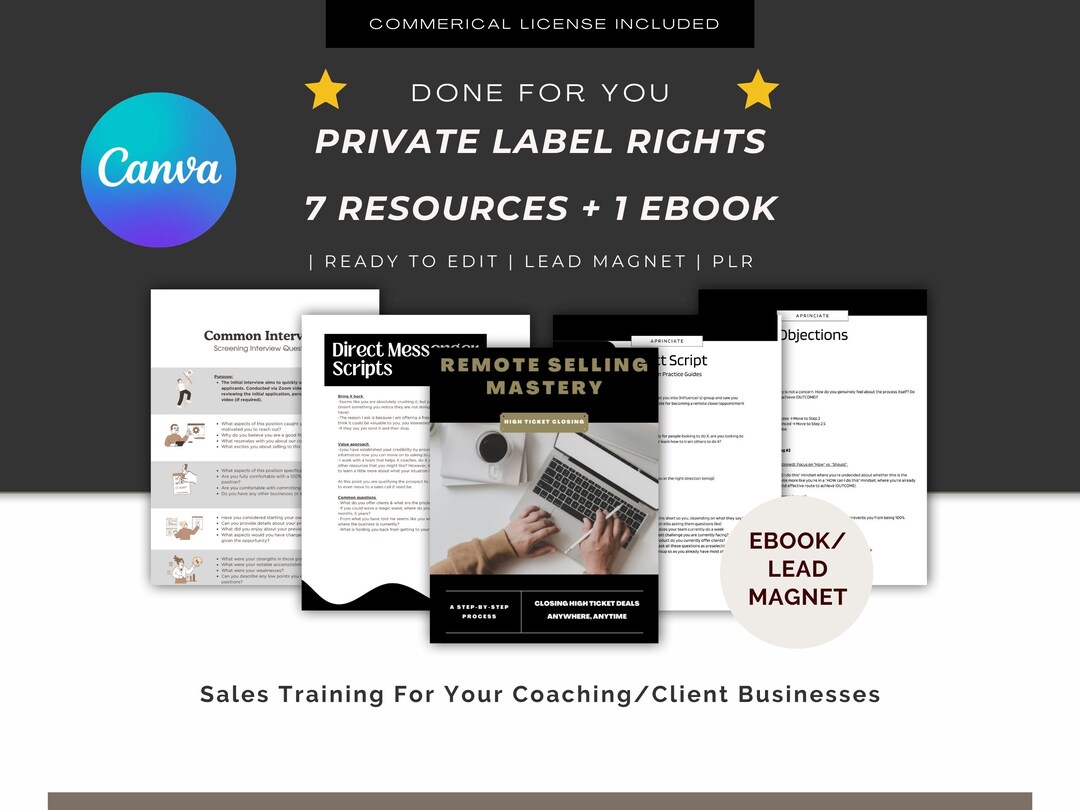 Master Resell Rights , Coaching Templates, Plr Template, Lead Magnet ...