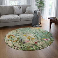 Floral Rug - Etsy