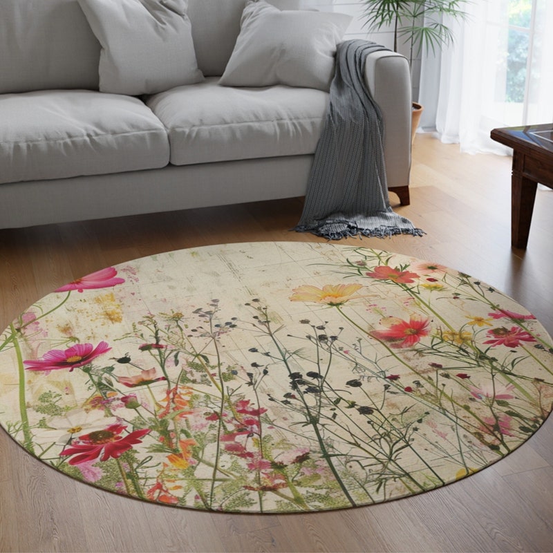 Round Bathroom Rug - Etsy