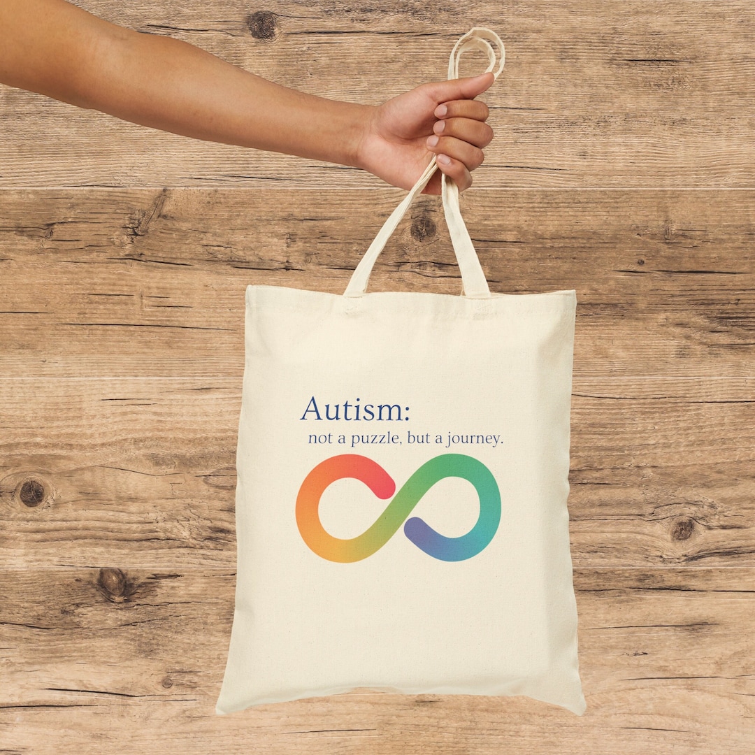 Autism Parent Bag, Infinity Ribbon Autism Tote, Autism Bag ...