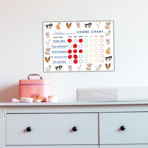 Printable Animal Chore Chart: Custom Daily Tasks for Kids (PDF) - Etsy