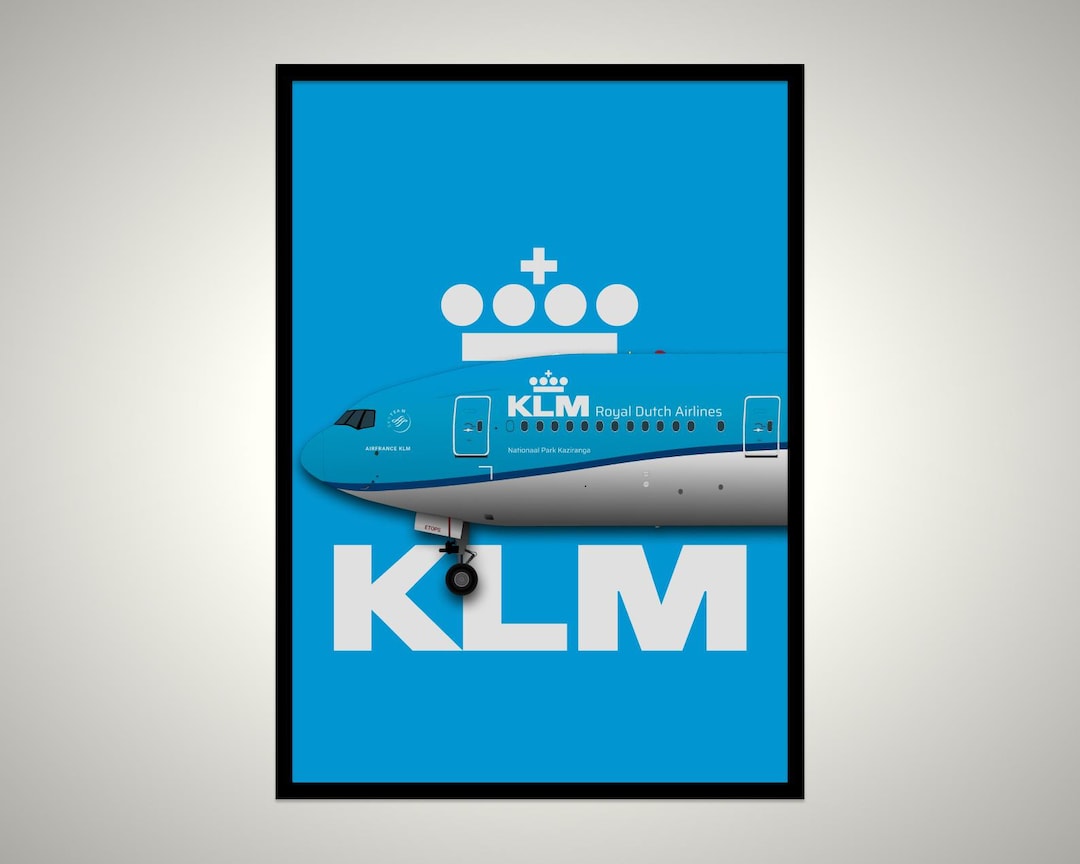 Aviation Poster, KLM Boeing 777 Matte Poster for Collectors and ...