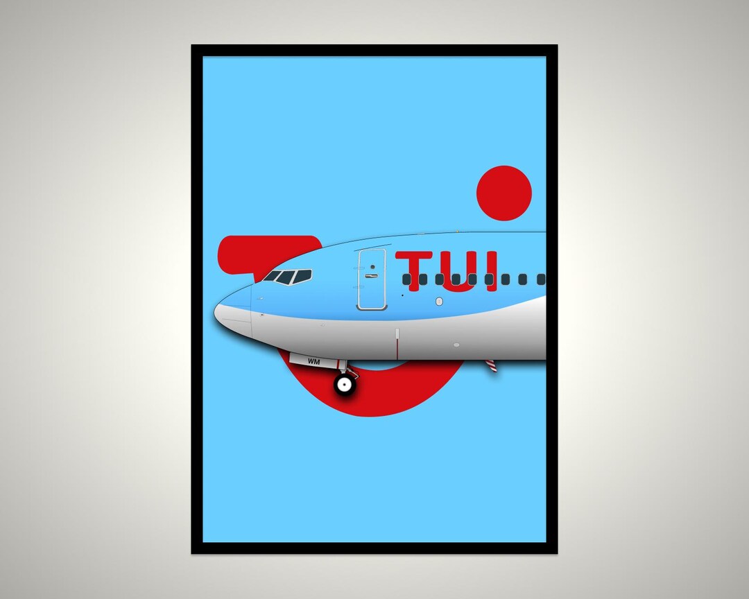 Aviation Poster, TUI Boeing 737 Matte Poster - Etsy
