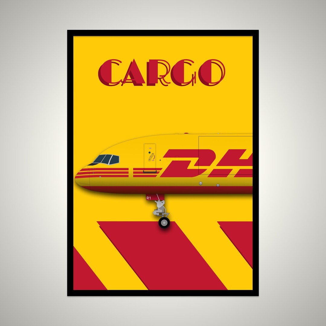 Aviation Poster, DHL Boeing 757 Matte Poster - Etsy