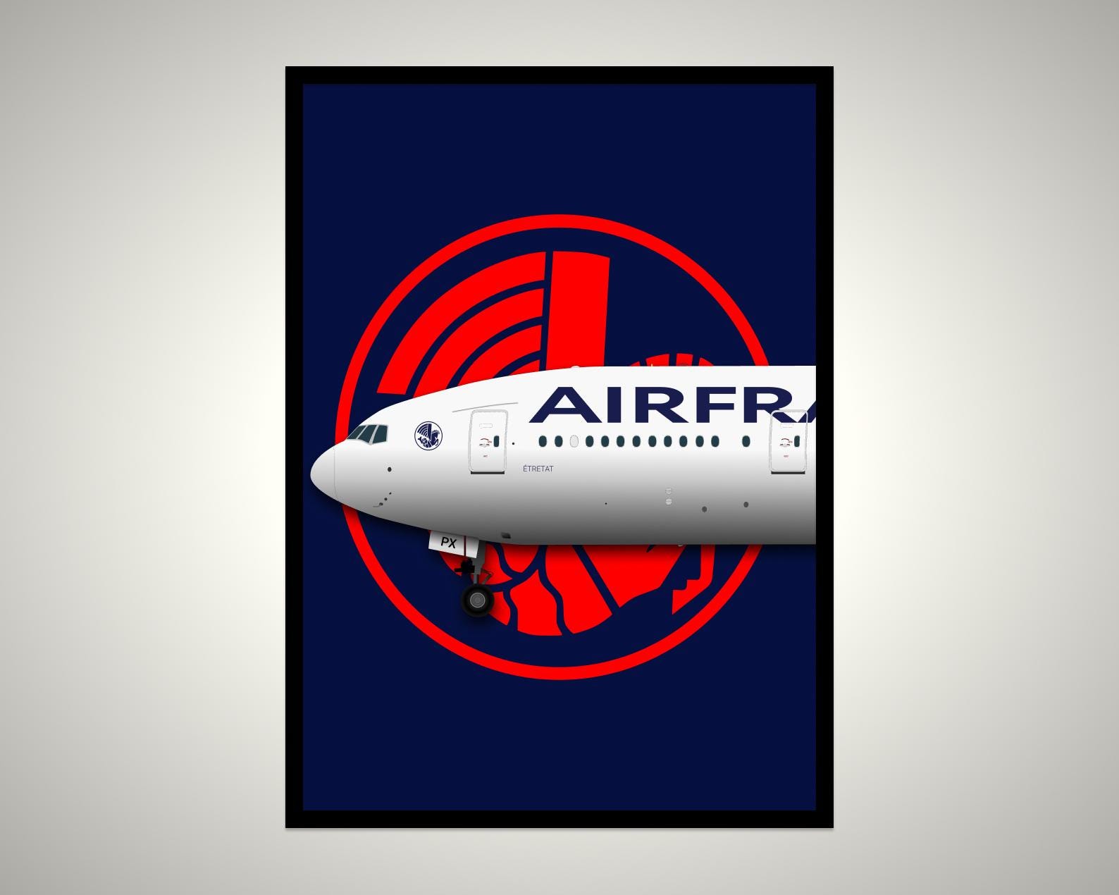 Aviation Poster, Air France Boeing 777 Matte Poster - Etsy