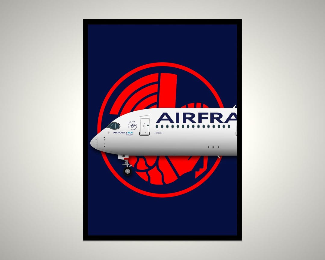Aviation Poster, Air France Airbus A350 Matte Poster - Etsy